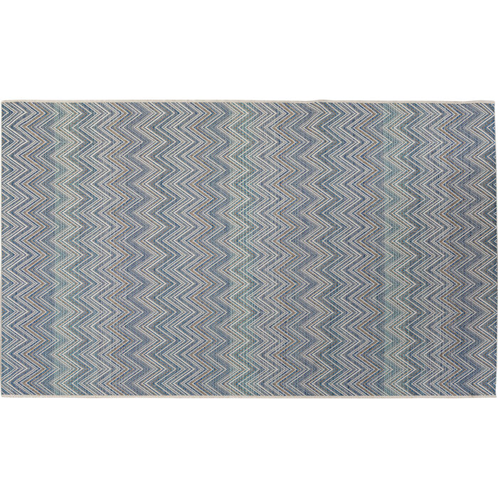 Outdoor Carpet Zigzag Blue 230x330cm