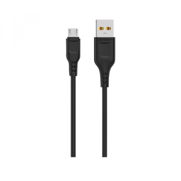 DENMEN D01V Micro USB data kabl 2,4A 1m crna
