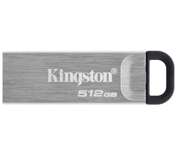 Kingston - 512GB USB Flash Drive, USB 3.2 Gen.1, DataTraveler Kyson, Read up to 200MB/s, Write up to 60MB/s
