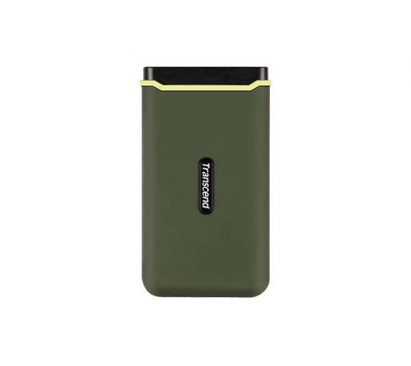 Transcend - External SSD 1TB, ESD380C, 3D NAND, USB 3.2 Gen 2x2, Type C, Supports UASP (USB Attached SCSI Protocol) [Read/Write speeds of up to 2,000MB/s], Military Green