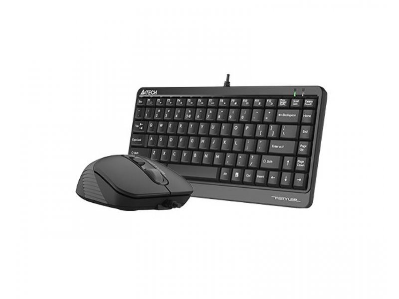 A4 TECH F1110 FSTYLER COMPACT USB US SIVA TASTATURA + USB SIVI MIŠ