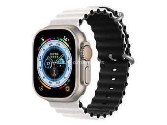 Moye smartwatch ocean strap 44/45/49mm white/black ( 055038 )