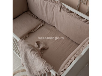 Muslin ogradica za krevetac sa posteljinom i prekrivačem bež ( TNC_N63EWX_0905087 )