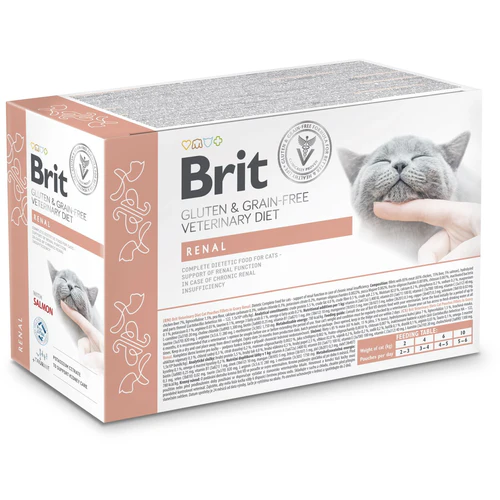 BRIT VD Cat Renal, kod hronične insuficijencije bubrega, bez žitarica, 12x85g