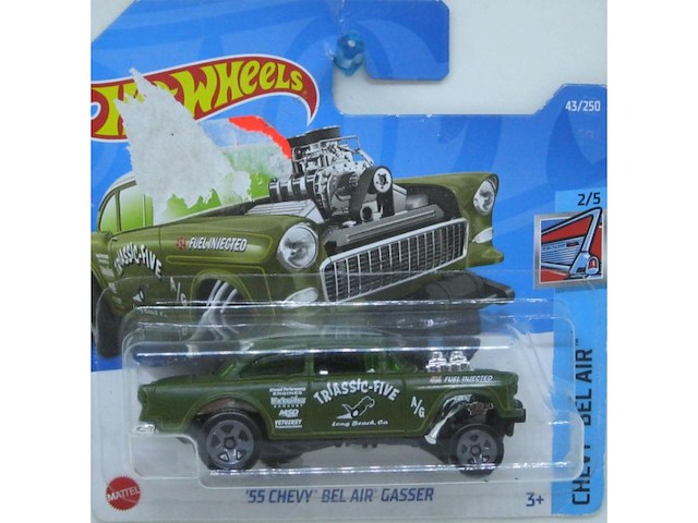 hot wheels chevrolet bel air `55 gasser