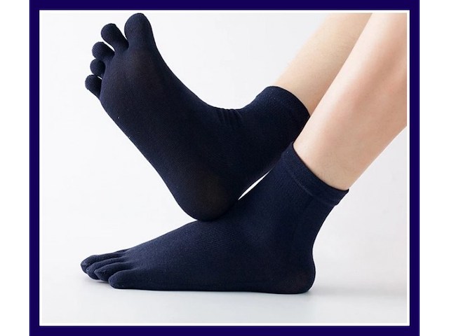 Muške Čarape Sokne Sa Prstima - Yoga - Plave