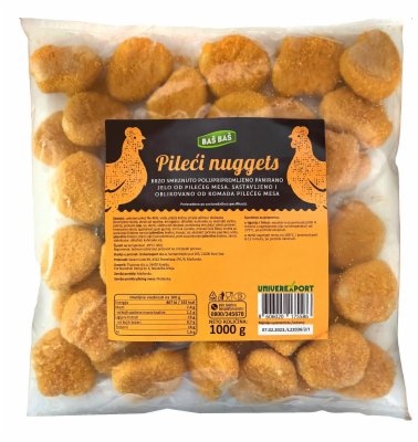 SMRZNUTI PILECI NUGGETS BAS BAS 1KG
SMRZNUTI PILECI NUGGETS BAS BAS 1KG