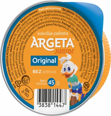 PASTETA JUNIOR ARGETA 45G
PASTETA JUNIOR ARGETA 45G