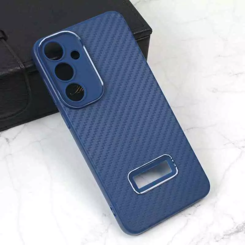 Maska Carbon Stripe za Samsung S926B Galaxy S24 Plus plava