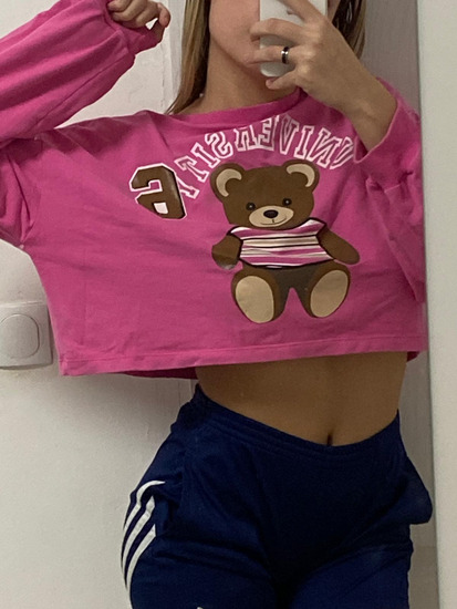 crop pink duks