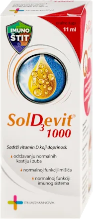PHARMANOVA
Sold3evit® 1000 oralne kapi, 11 ml
Dodatak ishrani