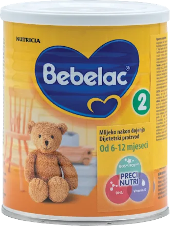 Bebelac
2, prelazna mlečna formula za odojčad, od 6 do 12 meseci, 400 g
Prelazno mleko