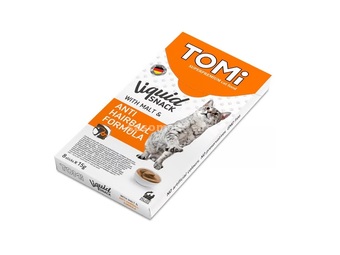 TOMI Cat Liquid Malt-Anti hairball 8x15g