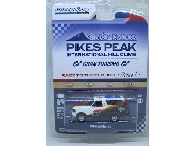 1:64 greenlight ford bronco `94