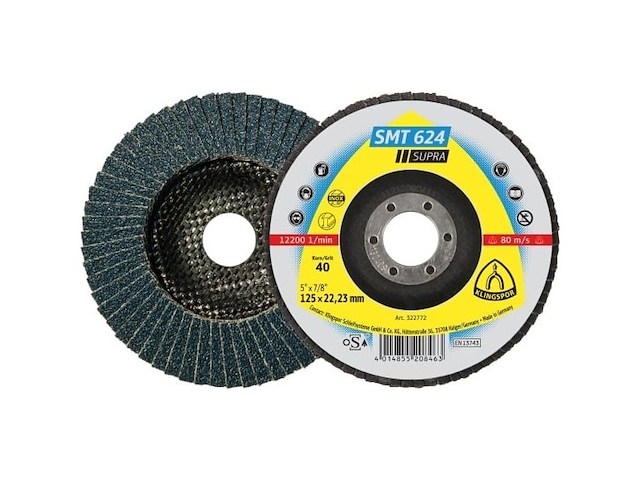 Lamelni brusni disk SMT 624 gr.40 -120Klingspor