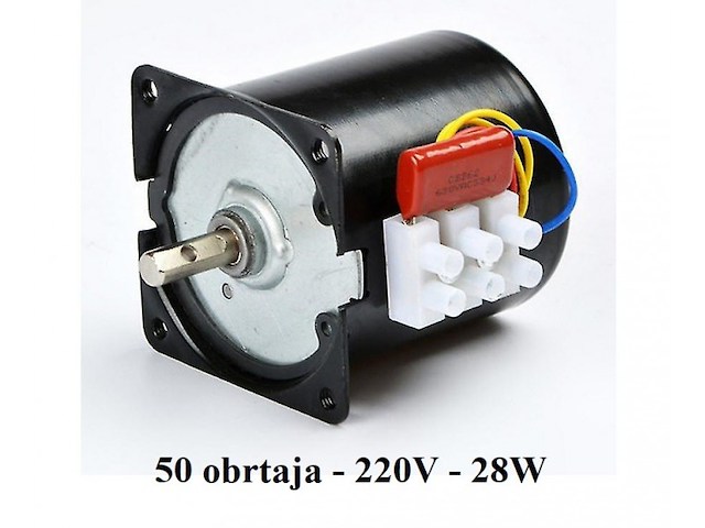 Elektromotor sa reduktorom - 220V - 50 obrtaja - 28W