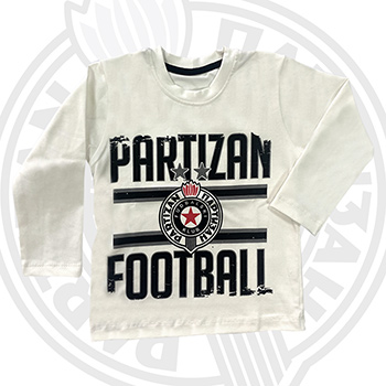 Dečija majica dugih rukava "Partizan Football" FK Partizan (vel. 2-8) 3526