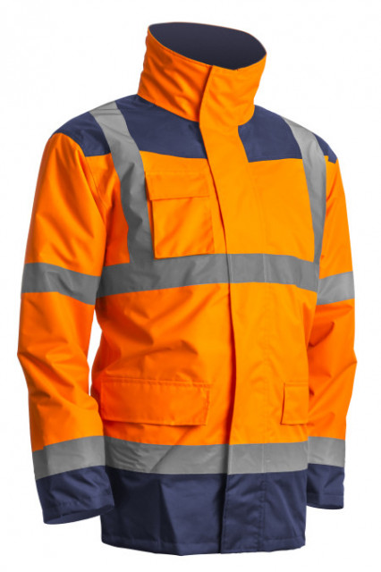 Coverguard 4u1 signalizirajuća zaštitna hi-viz parka kanata narandžasto-plava veličina l ( 7kanol )