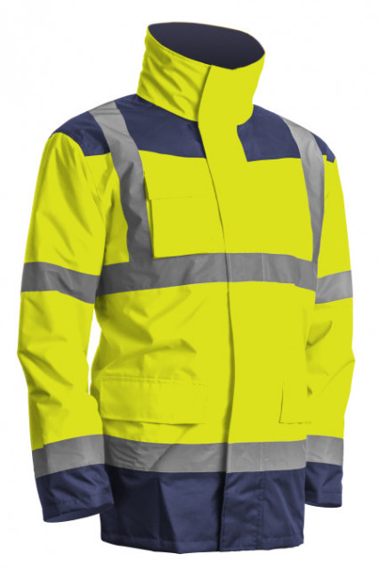 Coverguard 4u1 signalizirajuća zaštitna hi-viz parka kanata žuto-plava veličina s ( 7kanys )