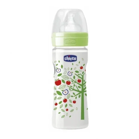 Chicco wb plastična flašica 330ml,silikon,zelena ( A073733 )