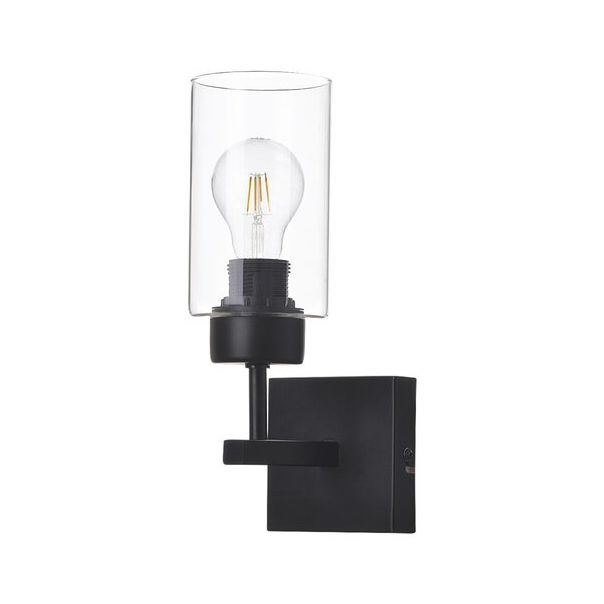 RABALUX Zidna lampa Prudence crna, E27 40W