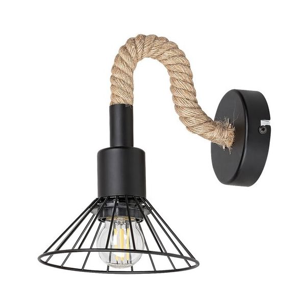 RABALUX Zidna lampa Daryl crna E27 40W