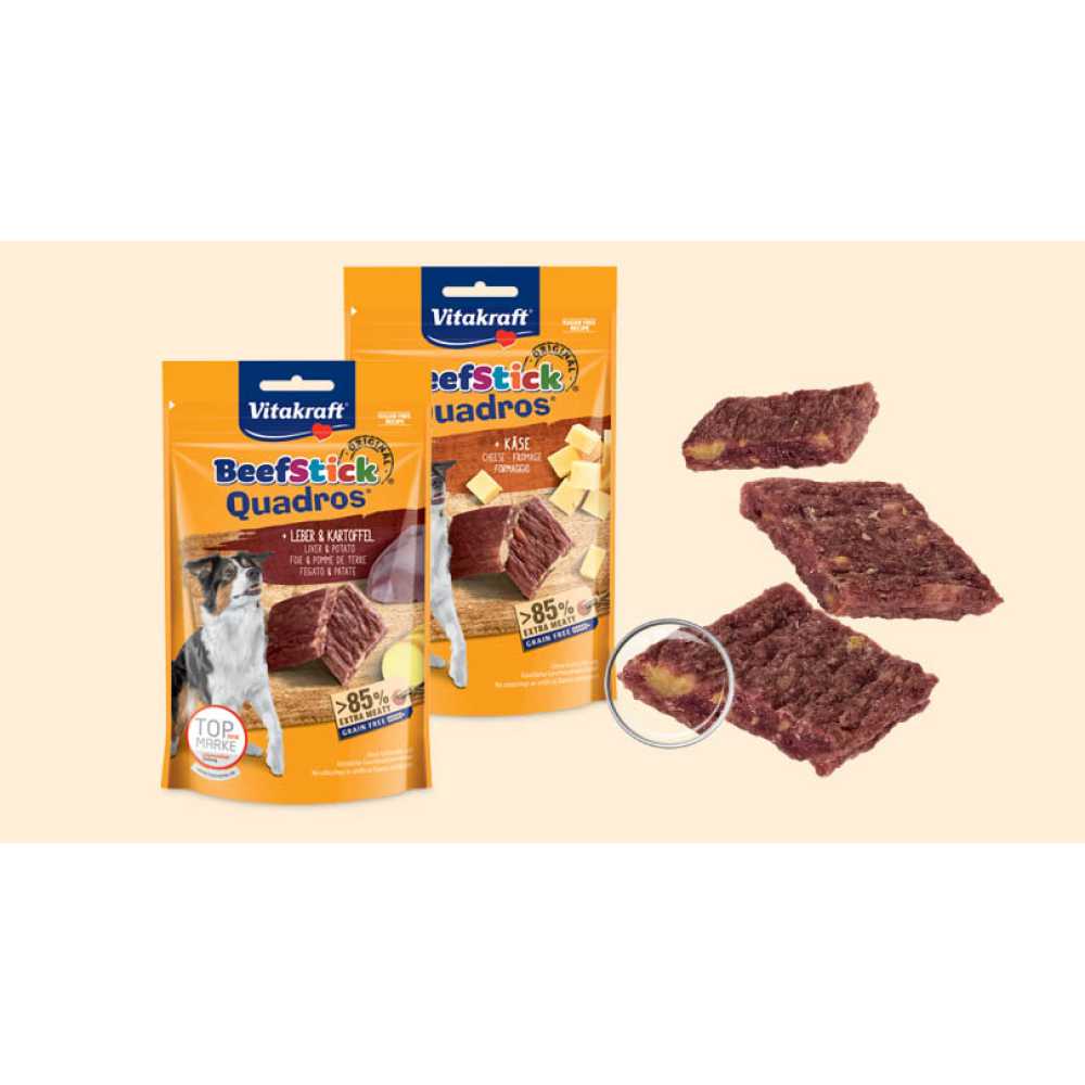 Vitakraft Poslastica za pse Beef Sticks - Quadros Jetra i krompir 48g