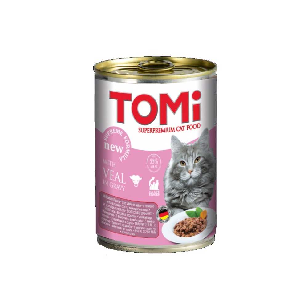 TOMI Cat konzerva za mačke - Teletina 24x400g