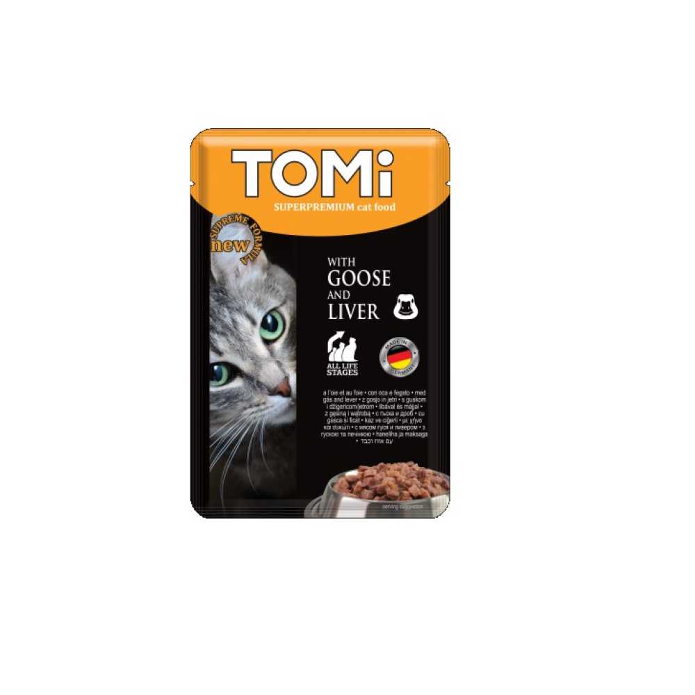 TOMI Cat sos za mačke - Guska i jetra 100g