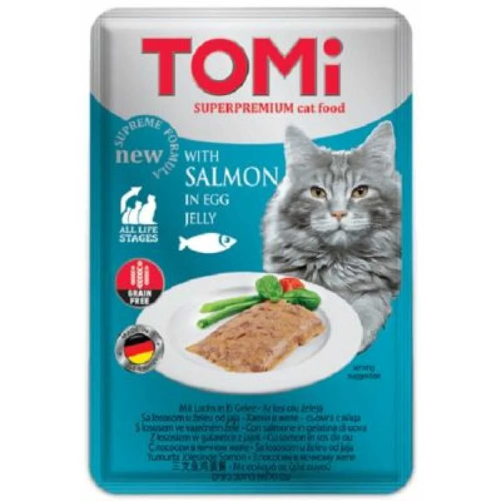 TOMI GF Cat sos za mačke - Losos i jaje 100g