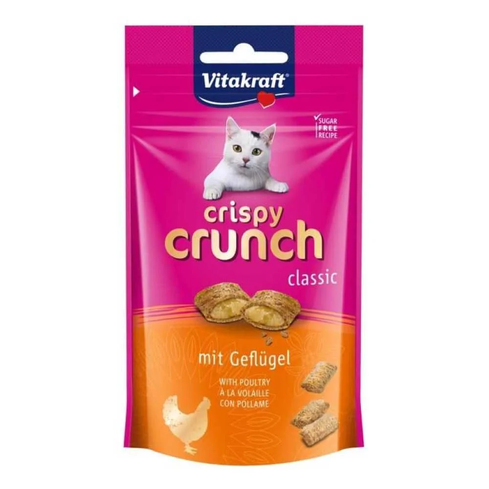 Vitakraft Crispy crunch poslastica za mačke - Piletina 60g