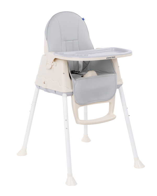 Siva hranilica,stolica za hranjenje podesive visine,buster 2/1 model CREAMY siva