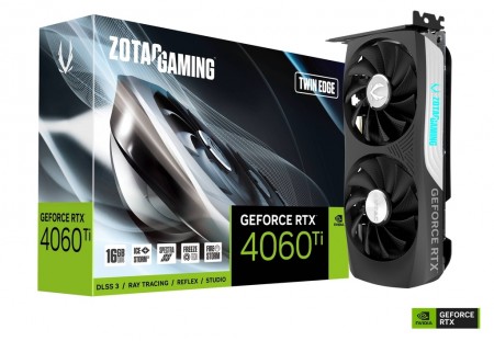 Zotac GAMING GeForce RTX 4060 Ti Twin Edge 16GB DDR6 ZT-D40620E-10M