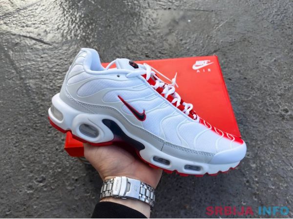 Nike Air Max Plus TN White University Red