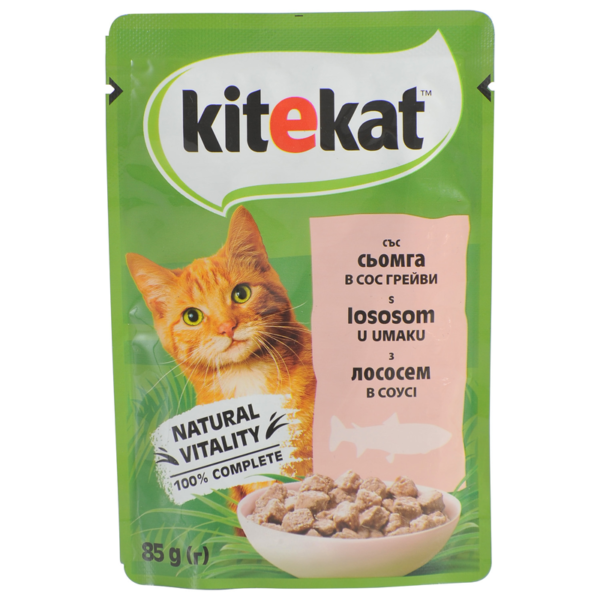 Kitekat kesica za macke losos u sosu, 85gr