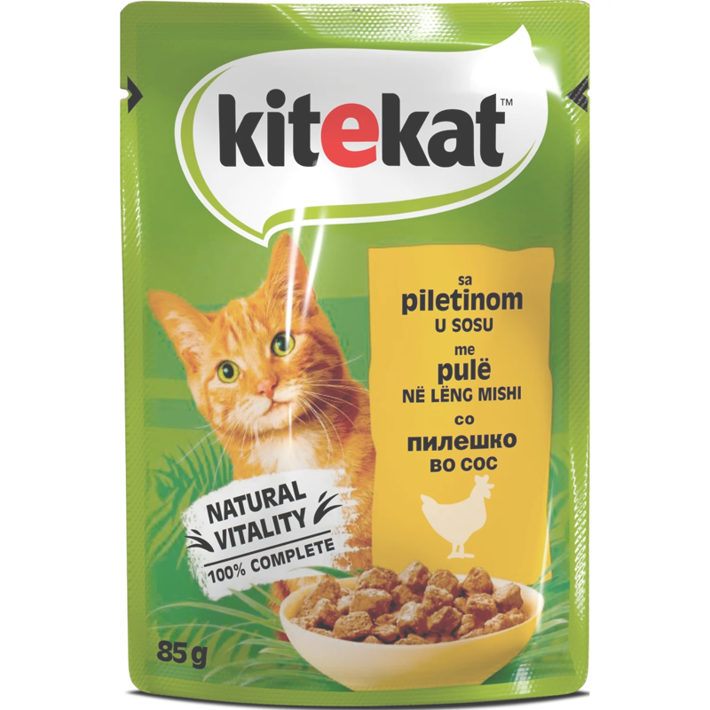 Kitekat kesica za macke piletina u sosu, 85gr