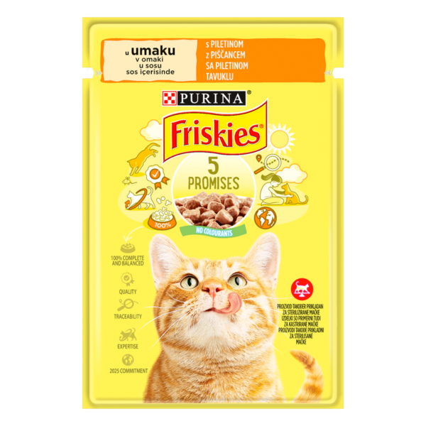 Friskies kesica za macke adult piletina 85gr