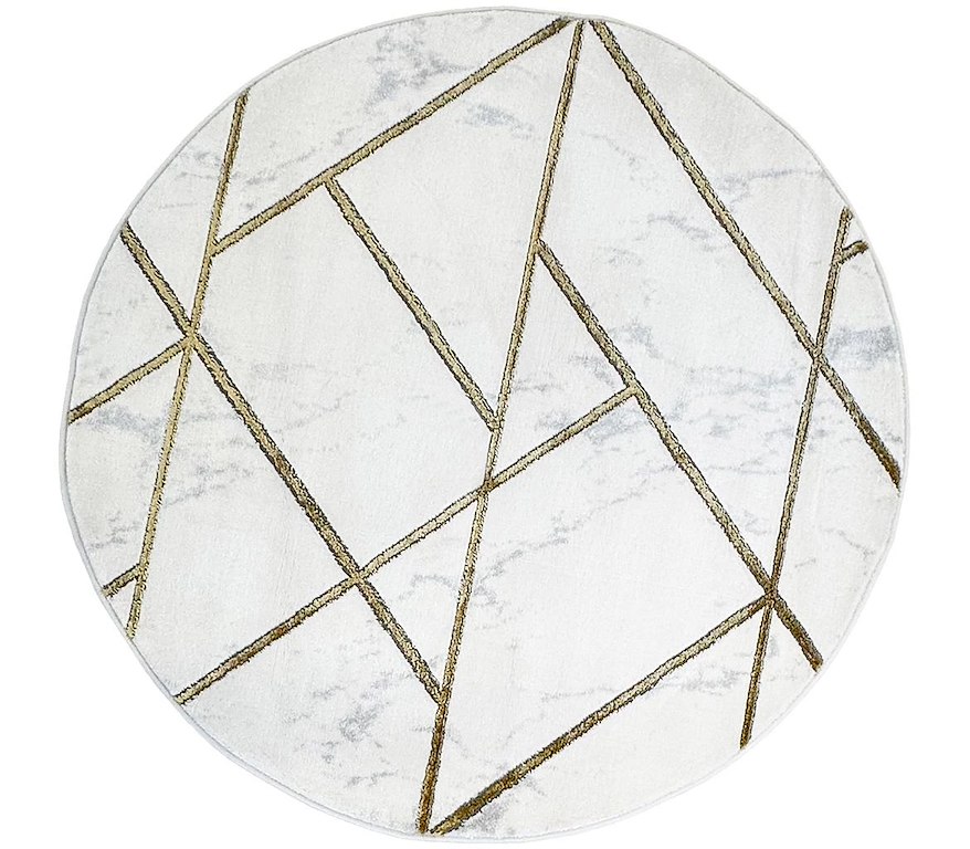 Tepih Nalani okrugli 120 x 120 cm bela