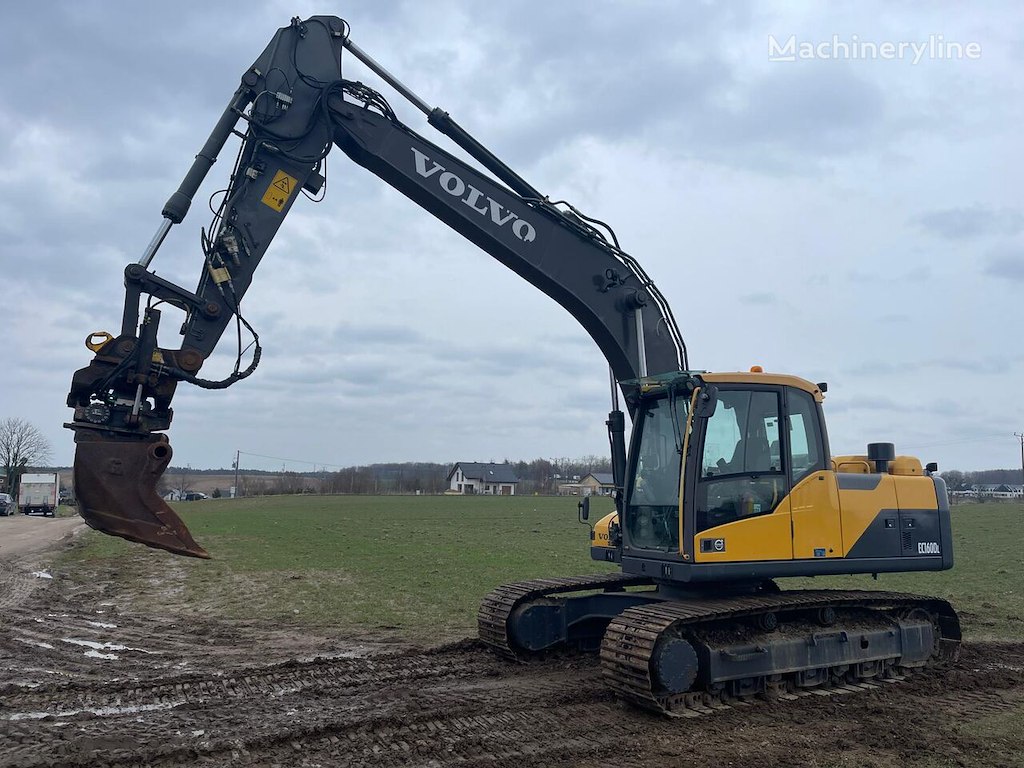 Volvo EC 160 DL Chwyrak rototilt łyzka x2 pierwszy własciciel bager guseničar