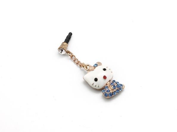 Kapica handsfree 3,5 mm charm Kitty L plava