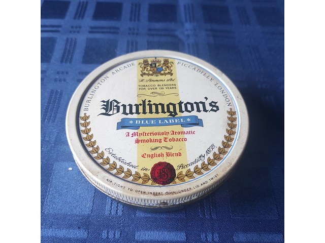 Burlington`s blue label