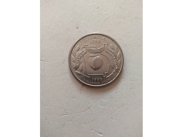 Quarter dolar D   USA  1999.  Georgia