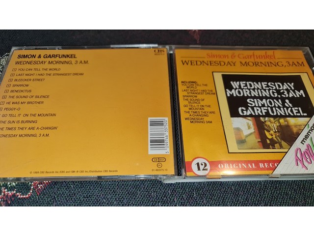 Simon &; Garfunkel - Wednesday morning, 3AM , ORIG.