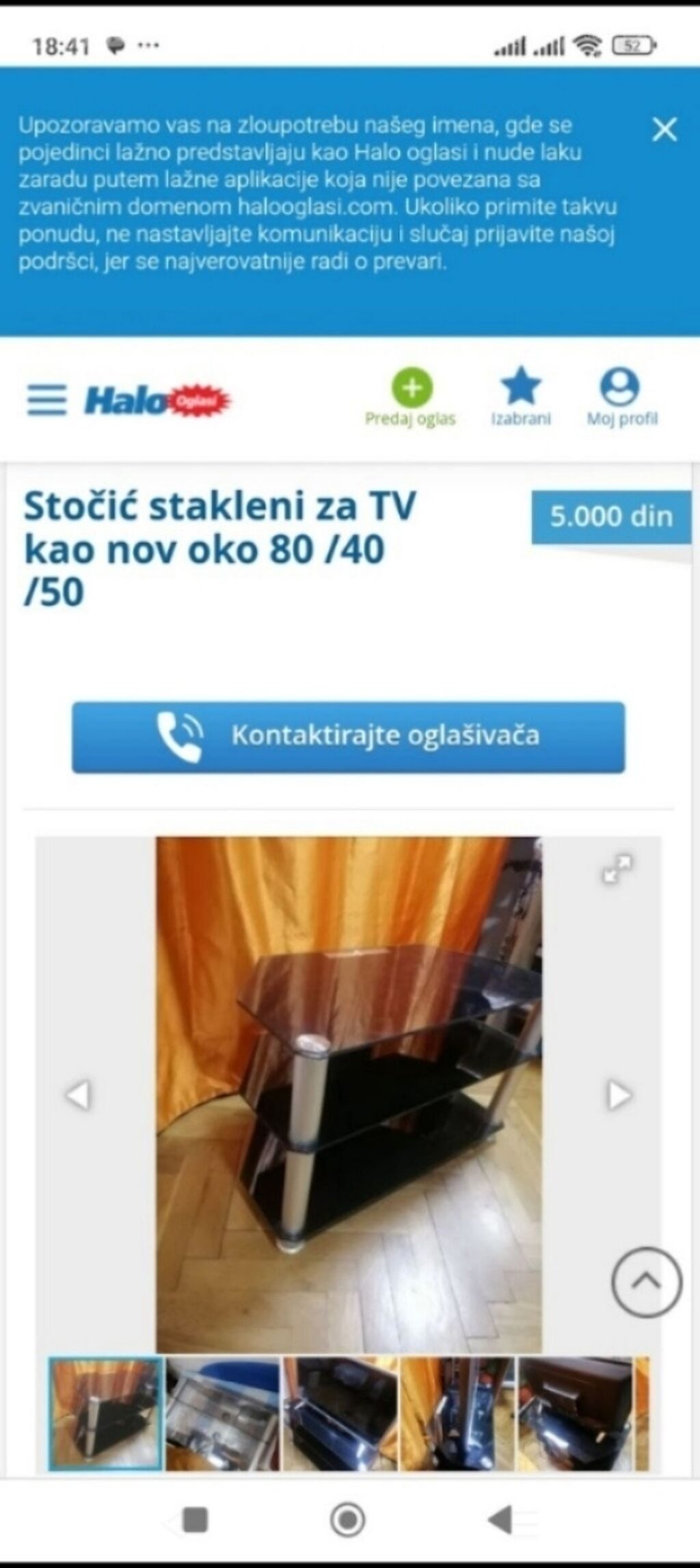 Sto stakleni za TV kao nov je Mirjevo