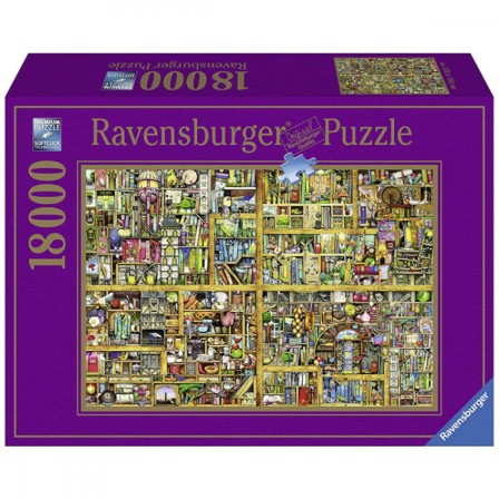 Ravensburger puzzle (slagalice)- Colin Thompson , Polica za knjige