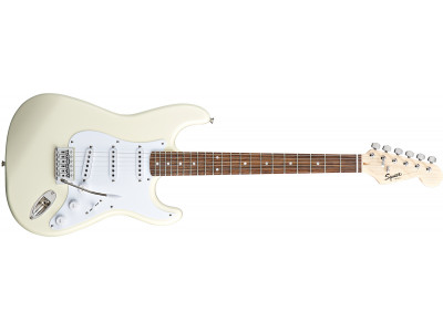 Squier By Fender Legacy Bullet Stratocaster with Tremolo LRL Arctic White