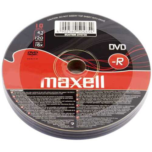 MAXELL DVD-R 4.7GB 16X ECONOMIC 10S