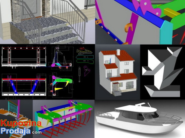 Uslužno 2D/3D crtanje u AutoCAD-u i Blender-u