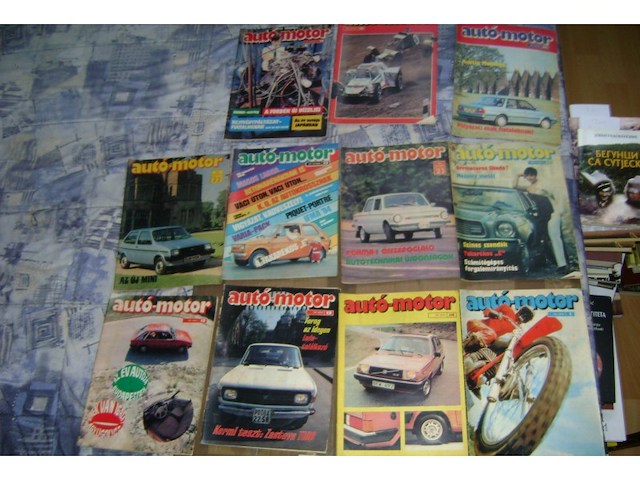 Auto motor,komplet 11 časopisa na mađarskom jeziku