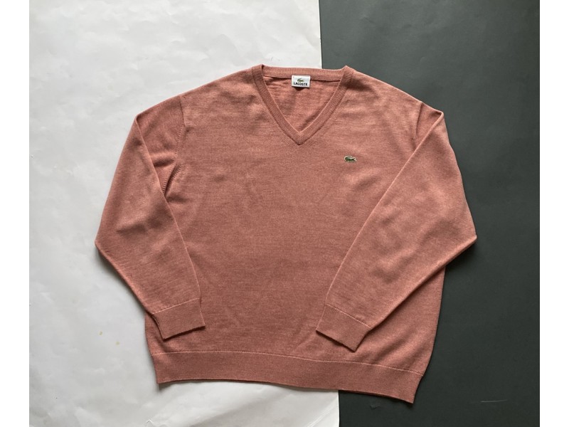 Lacoste Woolmark original nov muski vuneni dzemper 56